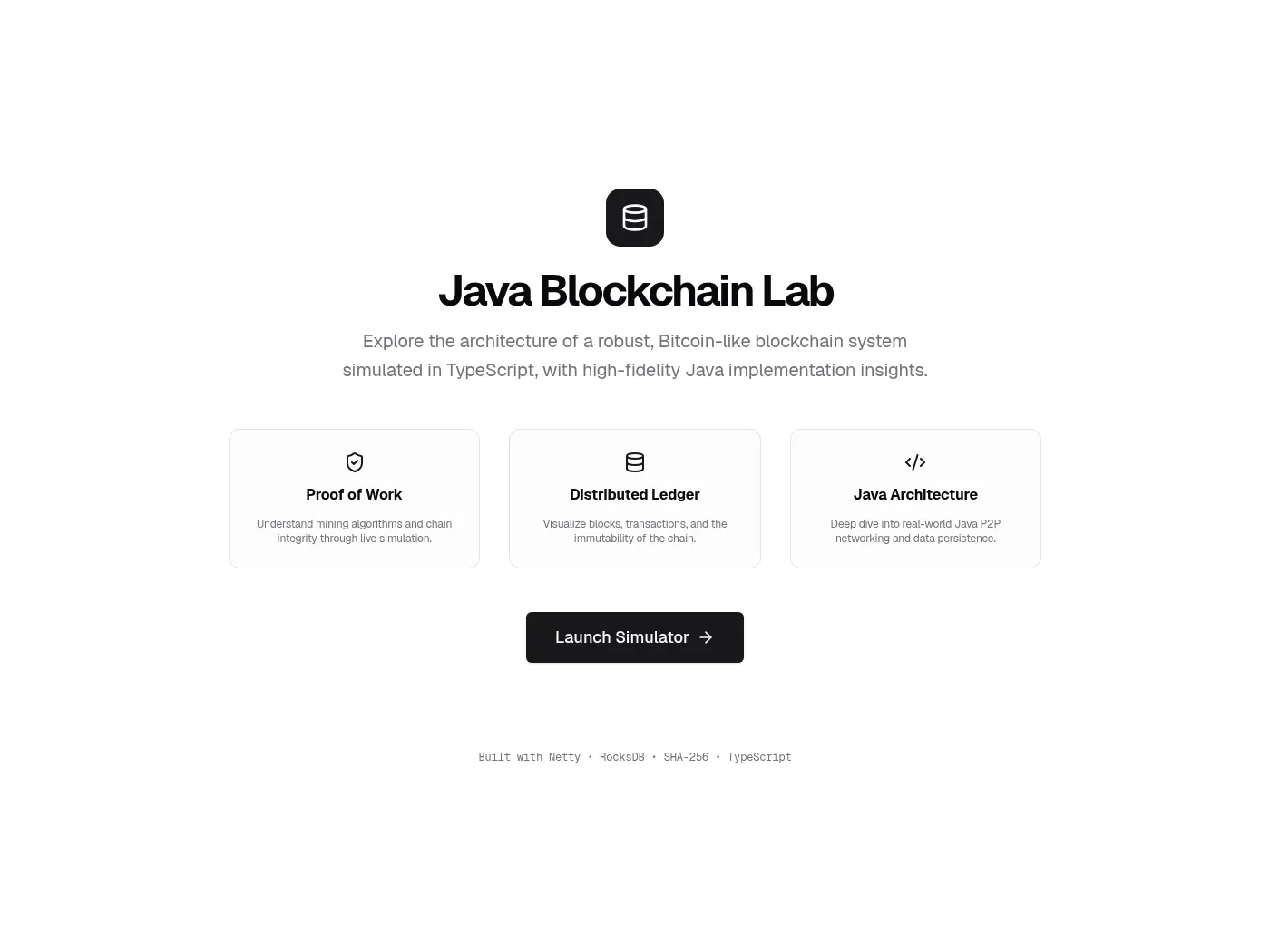 Java Blockchain Demo