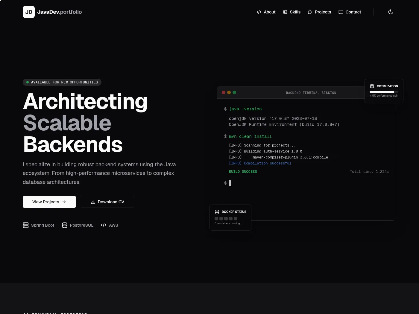 Java Dev Portfolio