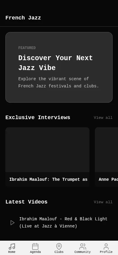 Jazz Francophone App