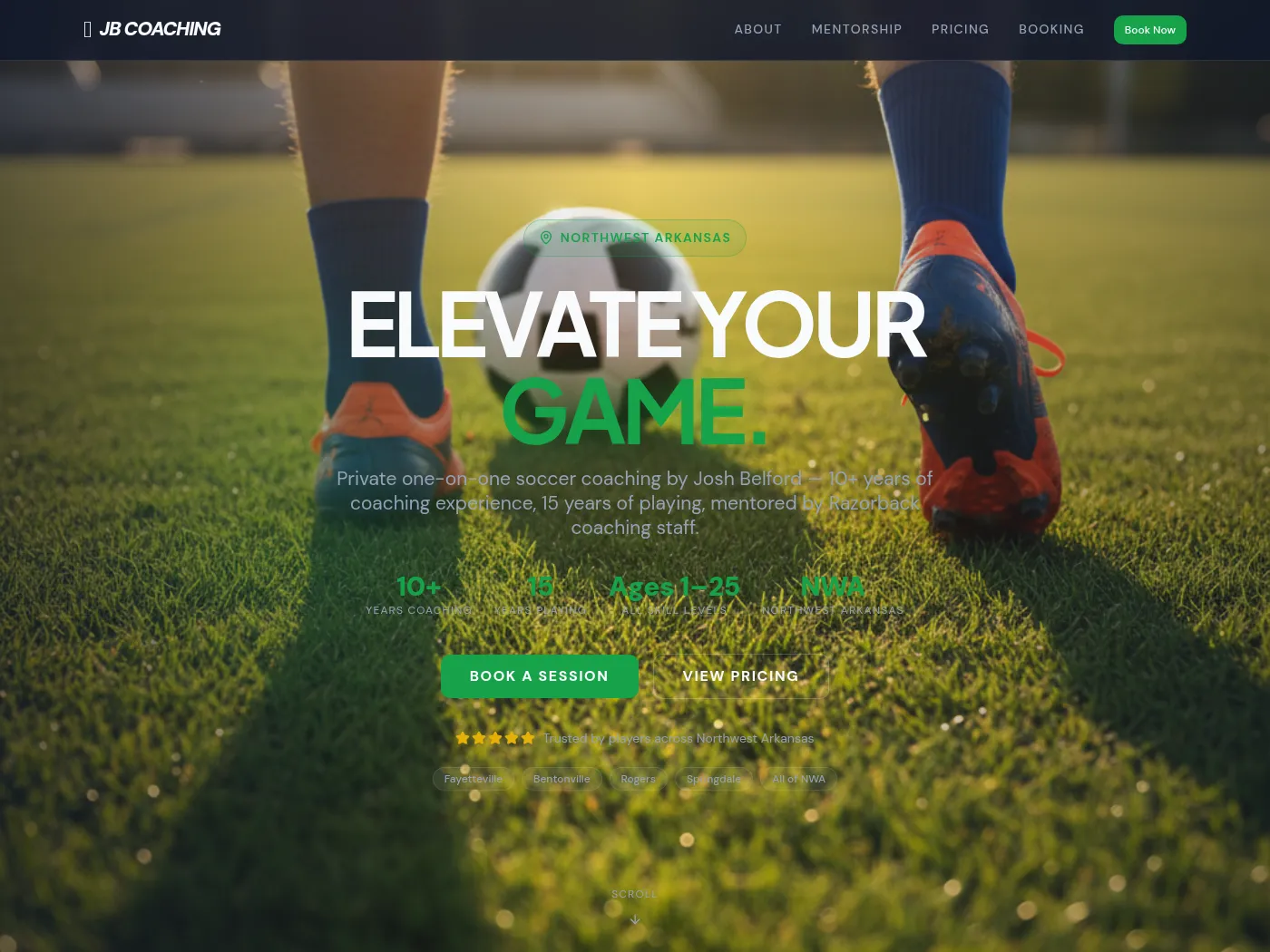 JB Coaching Soccer Site