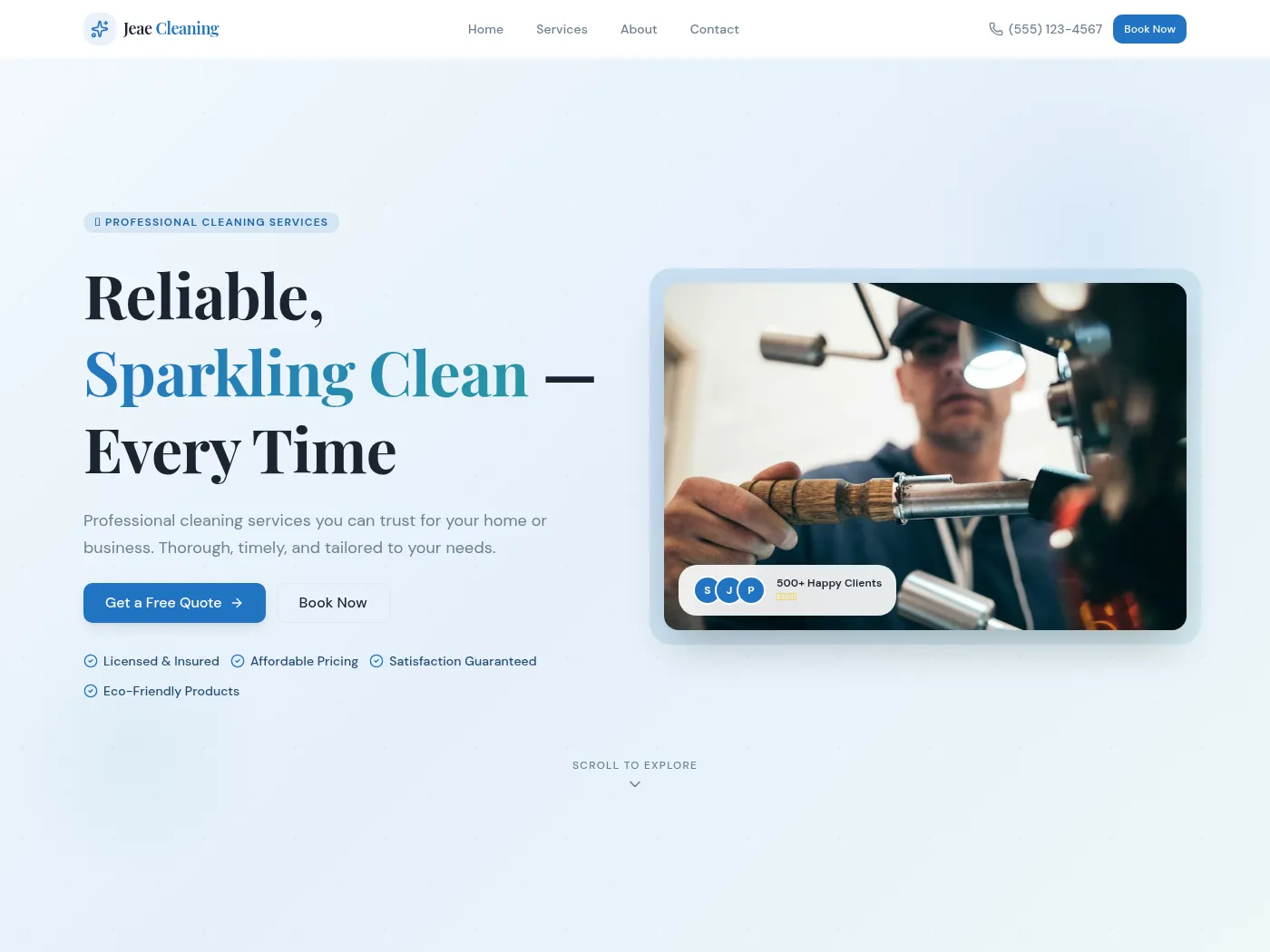 Jeae Cleaning Website