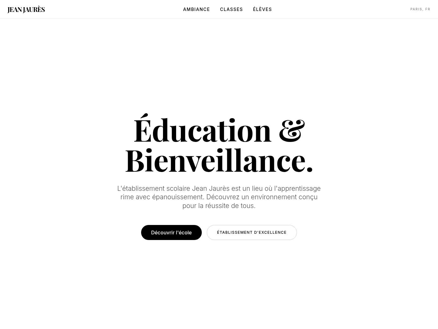 Jean Jaurès Site Simple