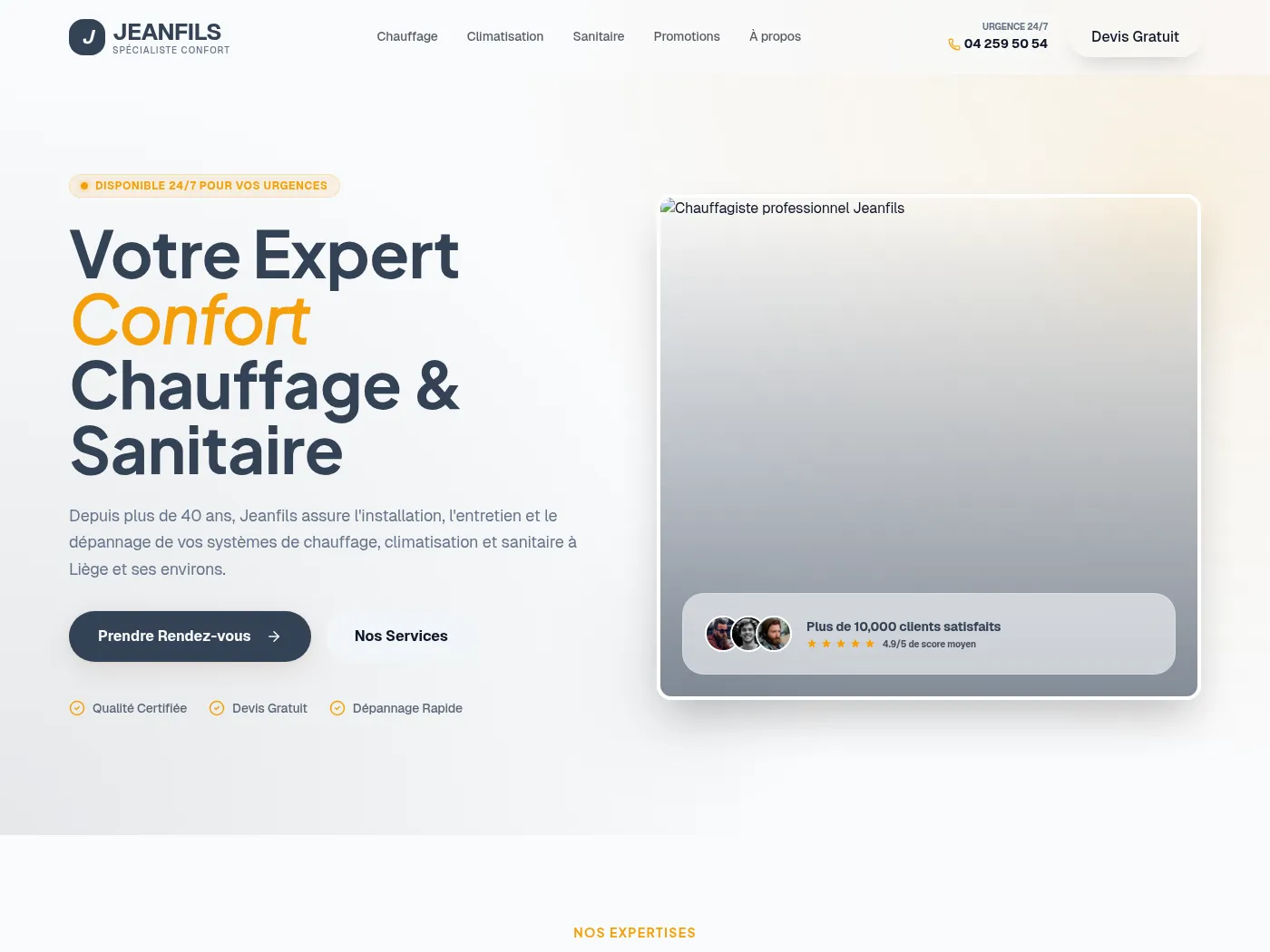 JeanFils Site Redesign