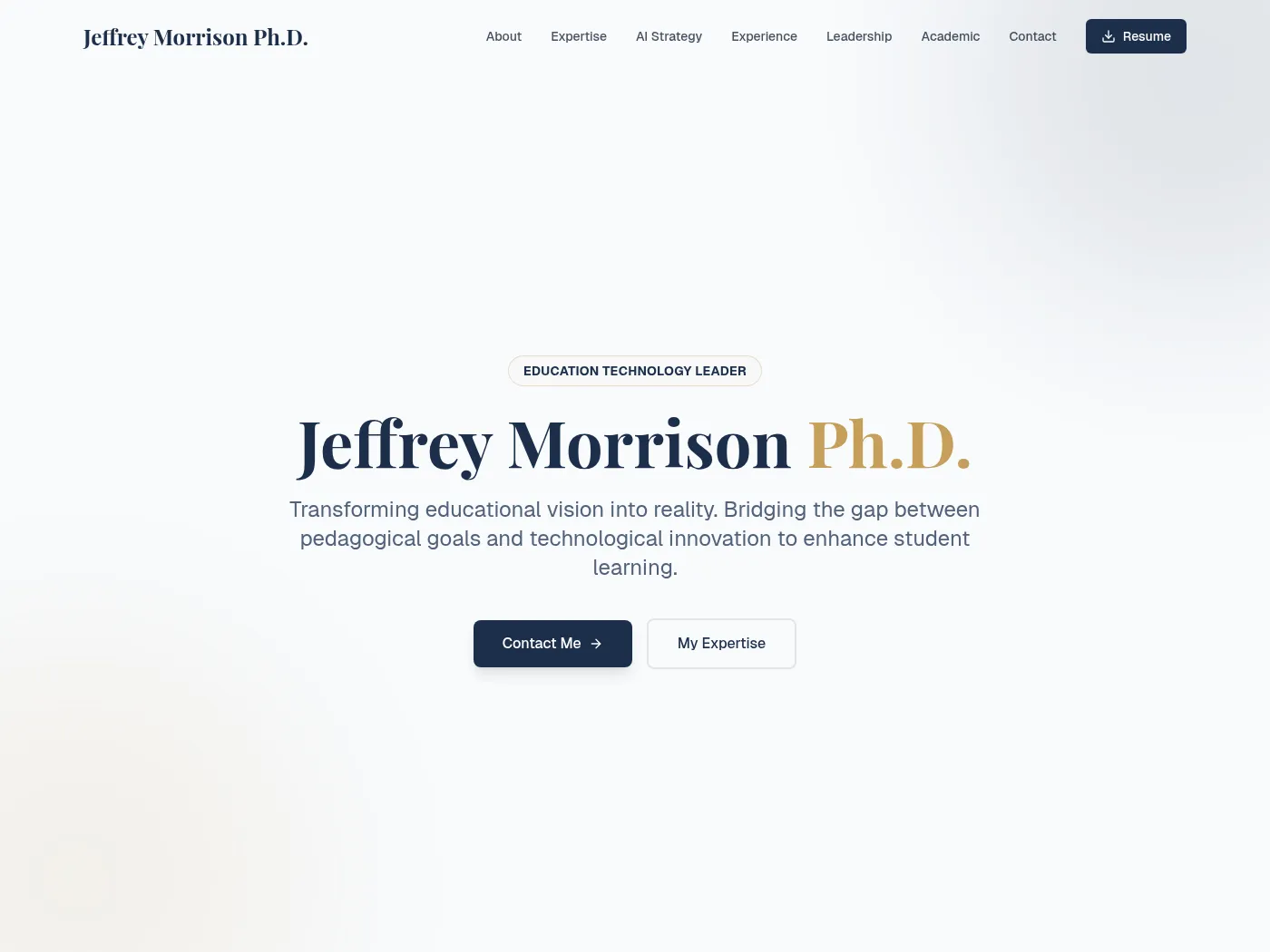 Jeff Morrison Portfolio
