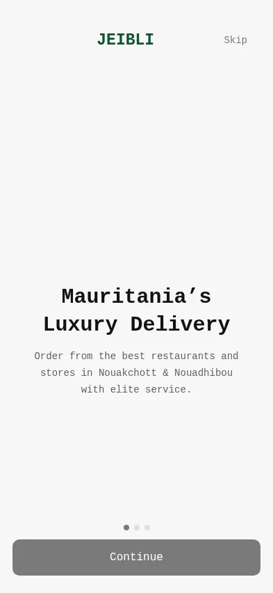 Jeibli AI Delivery App