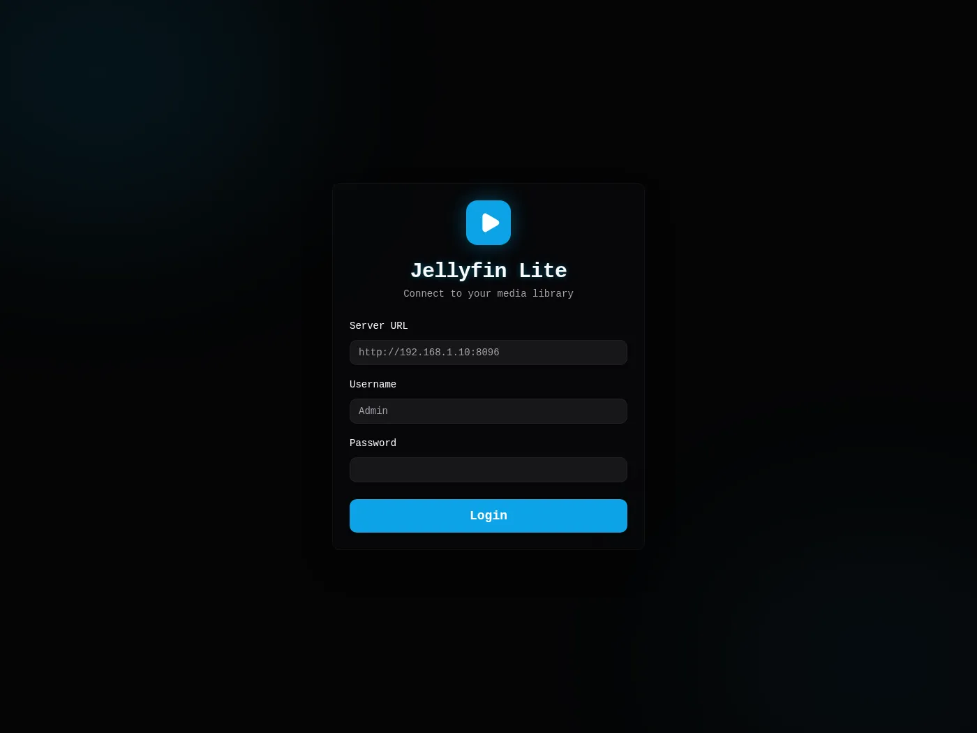 Jellyfin React Lite