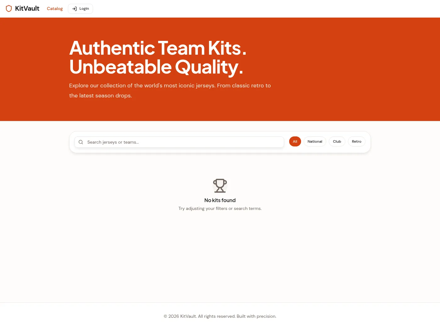Team Jersey Catalog