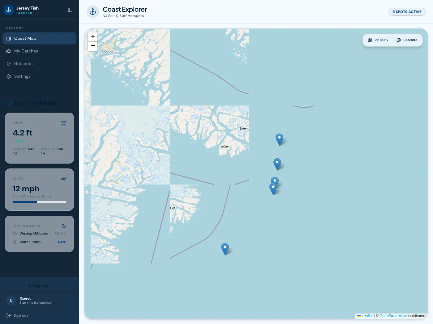 Jersey Fish Tracker