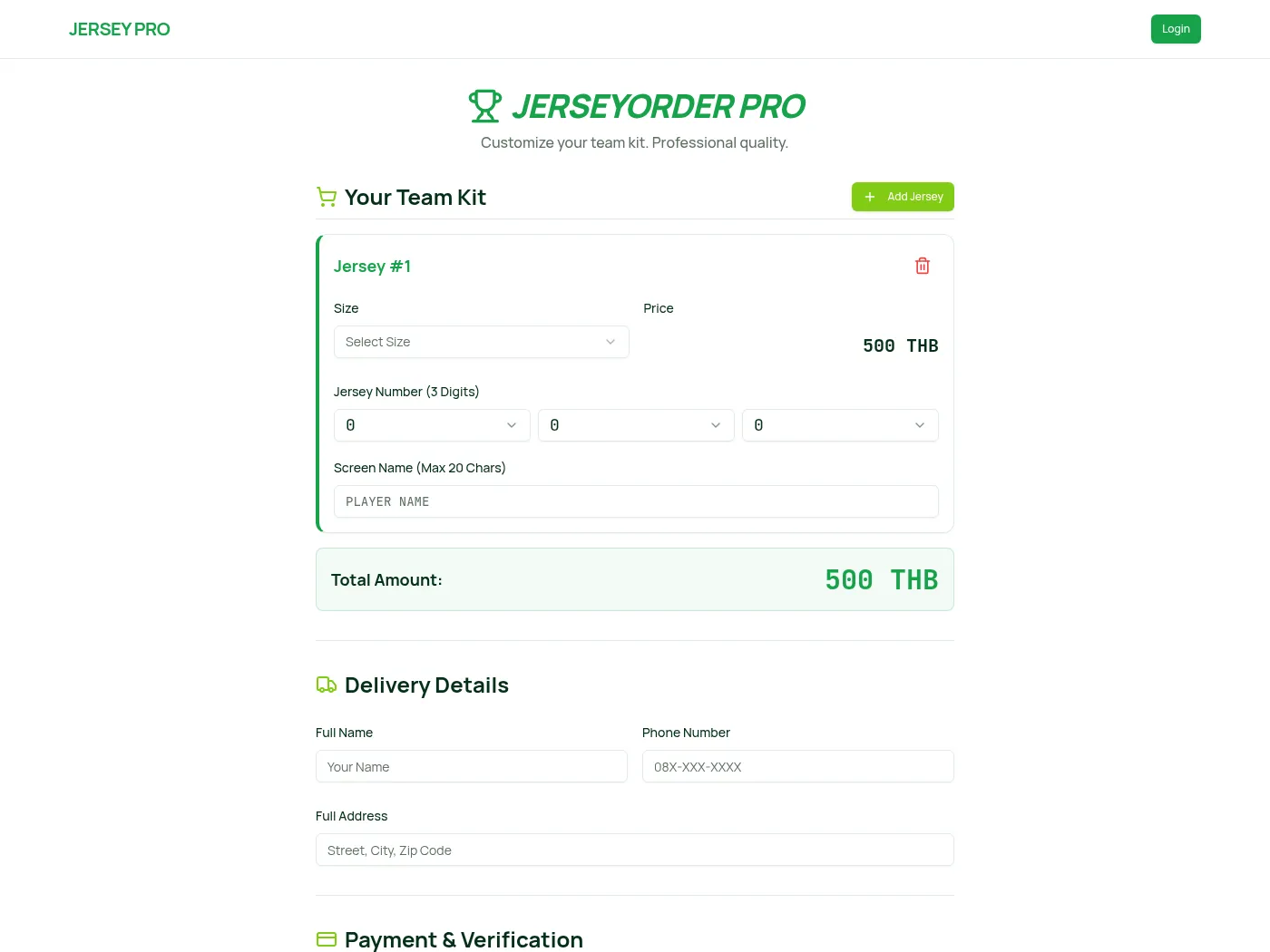 JerseyOrder Pro