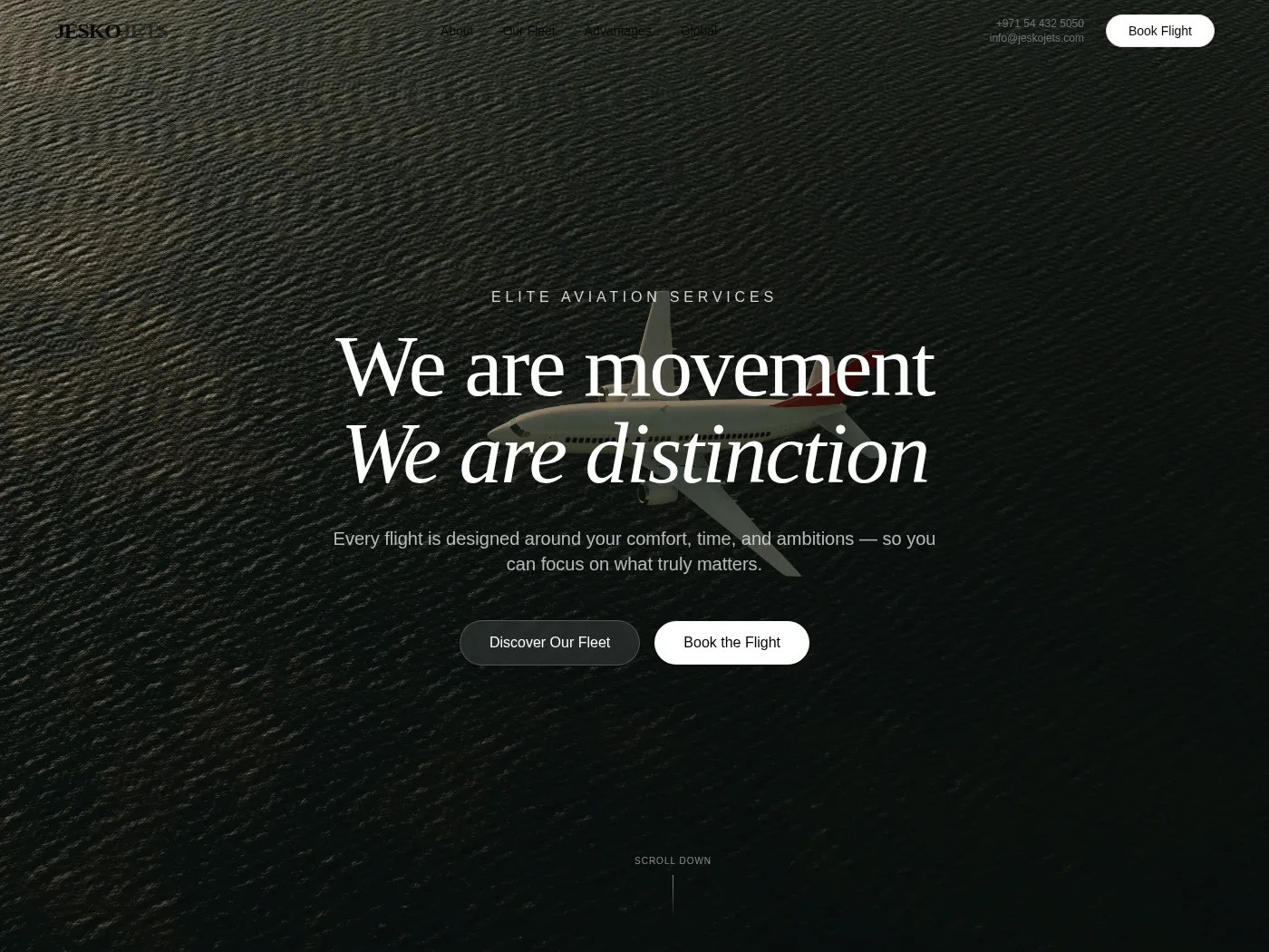 Jet Charter Web Clone