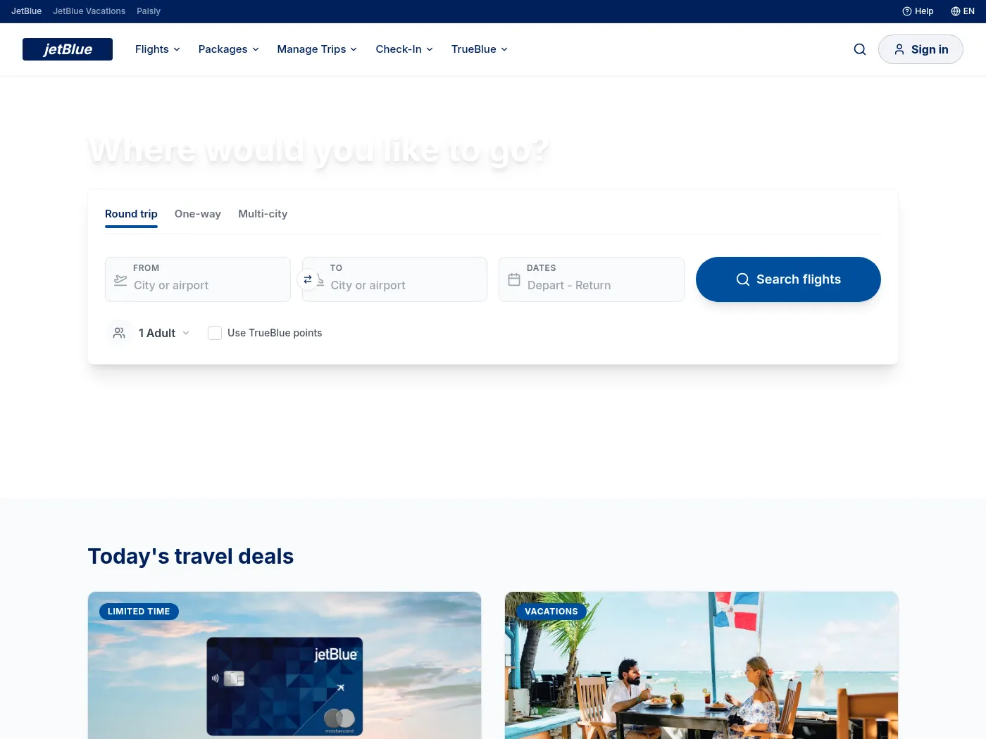 JetBlue Clone