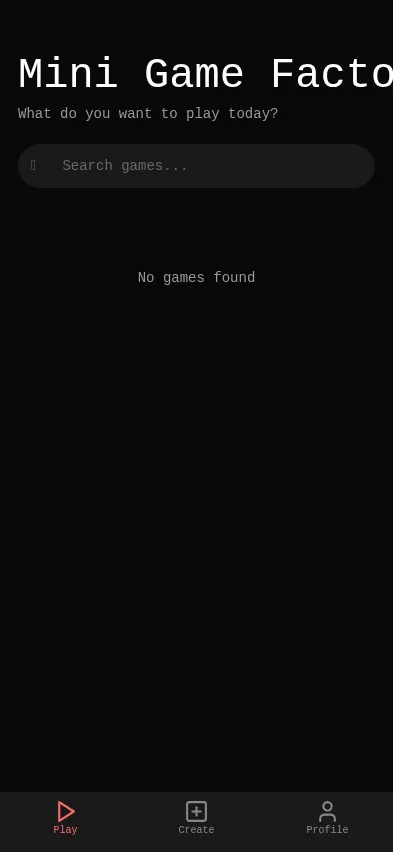 Mini Game Factory
