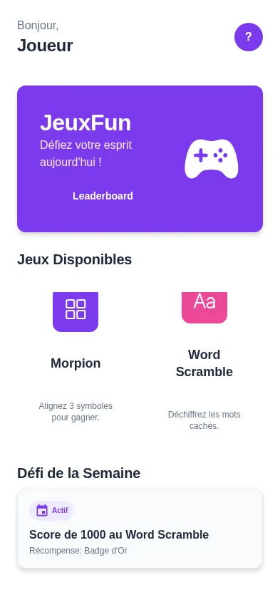 JeuxFun App