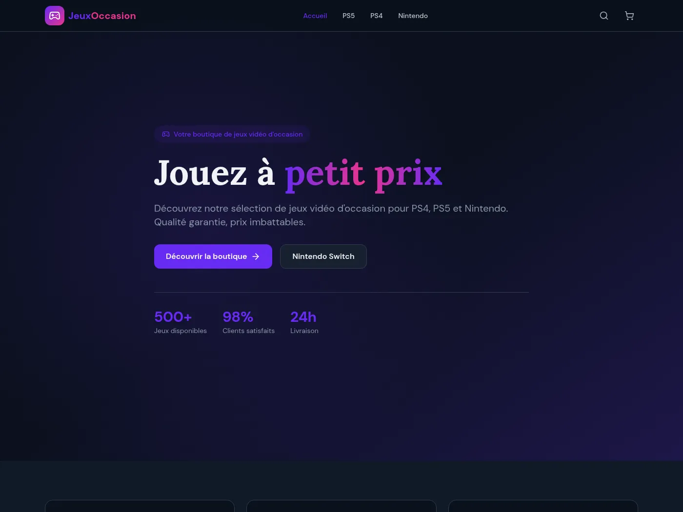 Jeux Vidéo Occasion