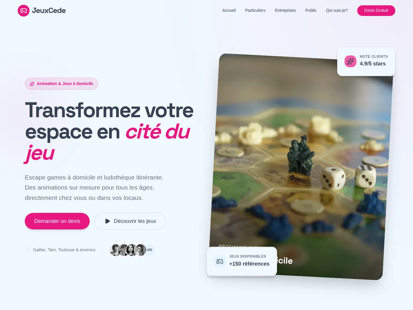 JeuxCede Modern Site