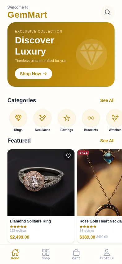 GemMart Jewelry Shop