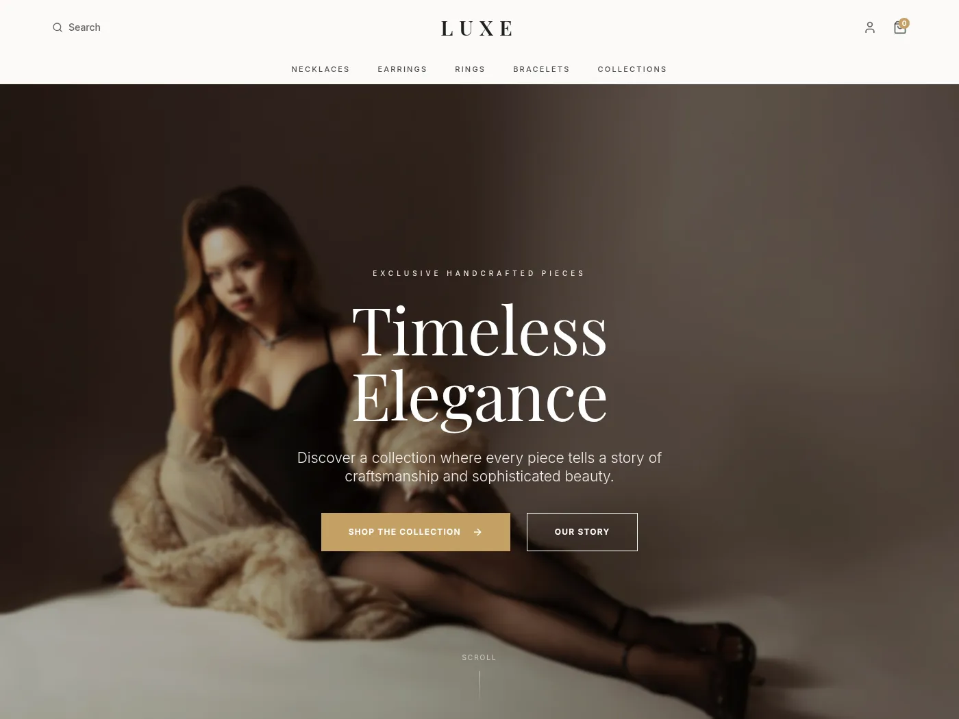 Luxe Jewelry Landing