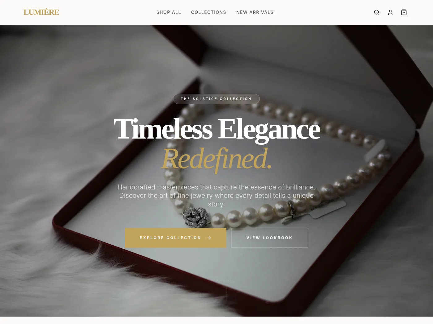 Jewelry Boutique Site