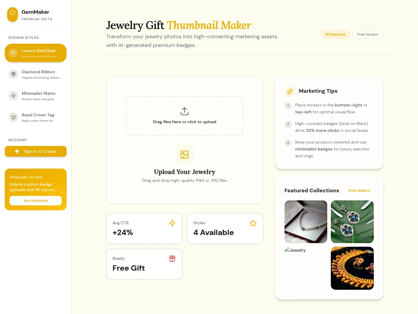 Jewelry Gift Thumbnail Maker