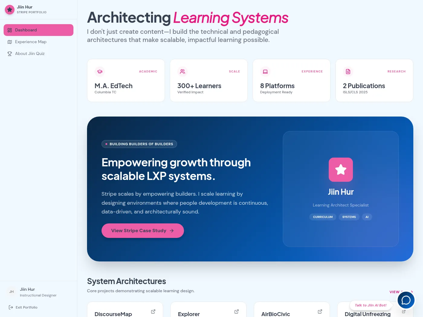 Jiin Hur Interactive Portfolio