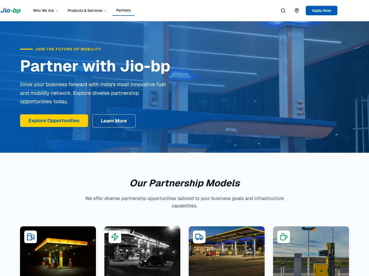 JioBP Partners Clone