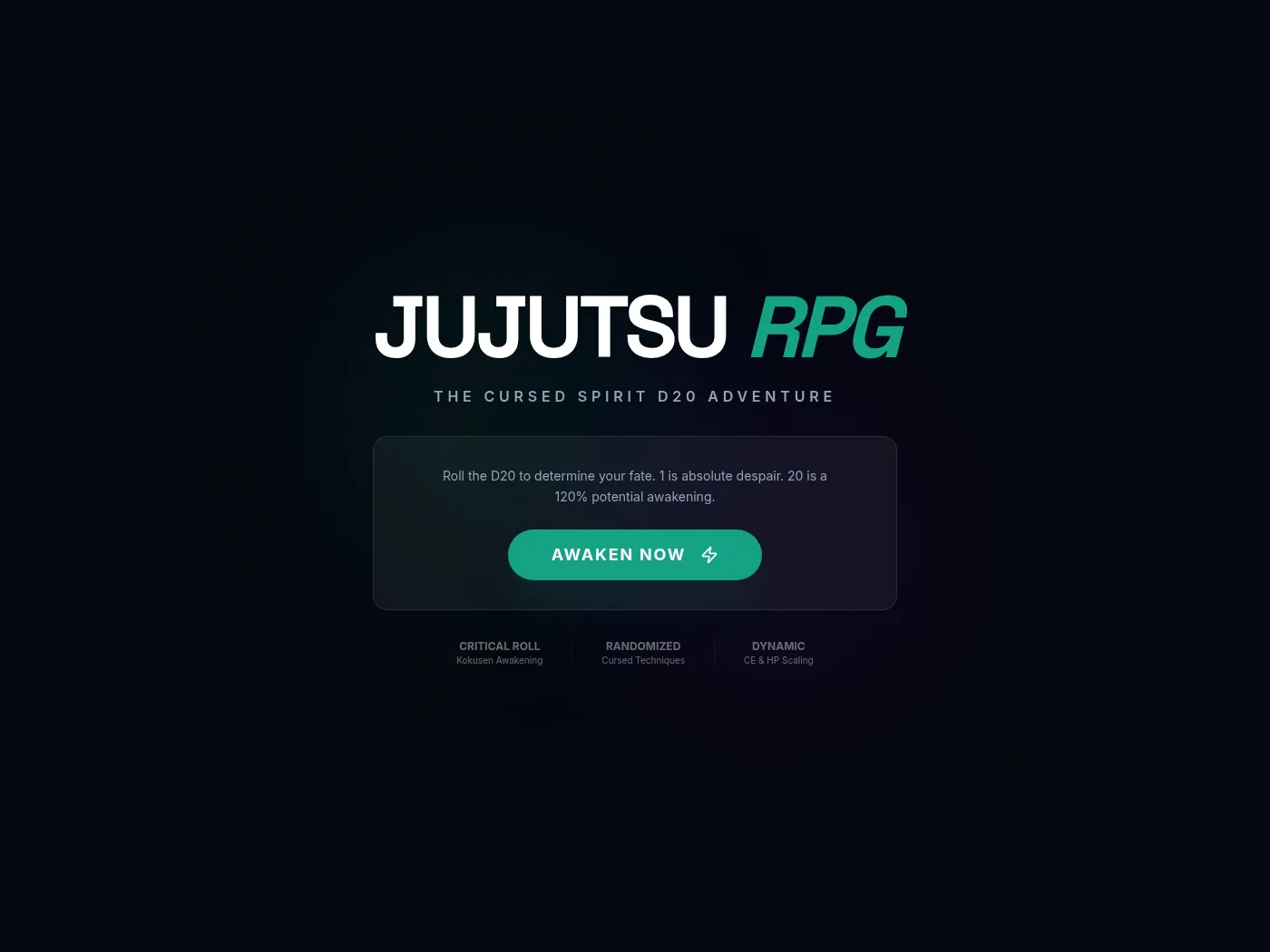 JJK D20 RPG Game