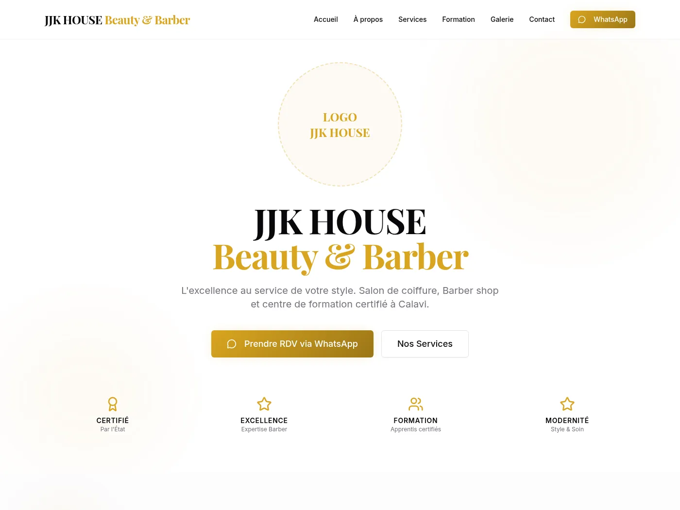JJK HOUSE Beauty & Barber Site