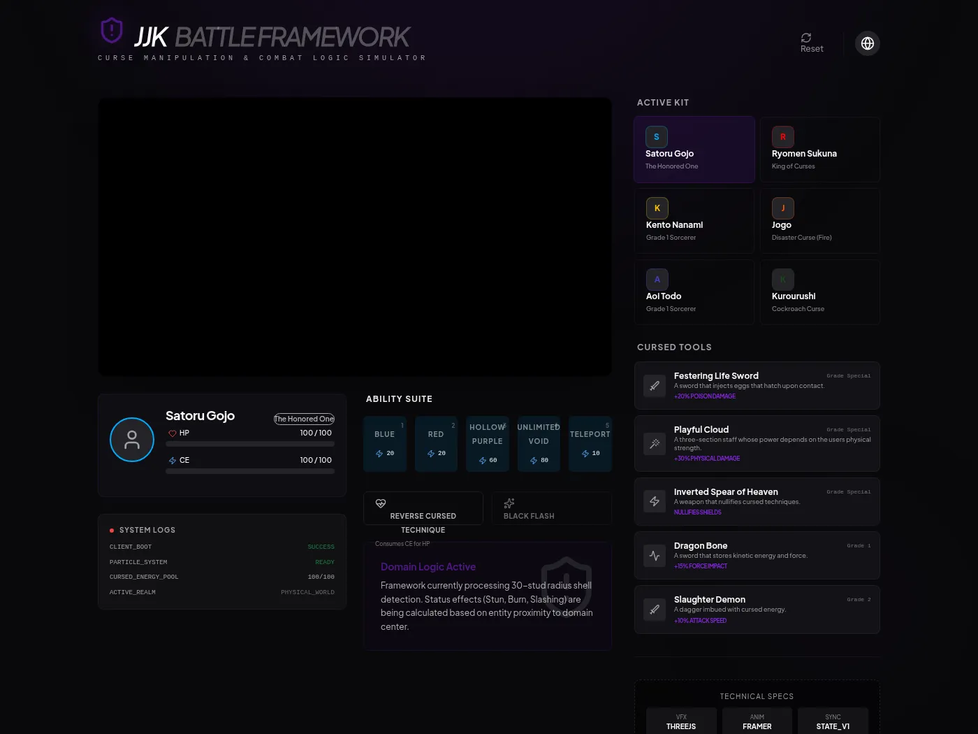 JJK Battle Framework