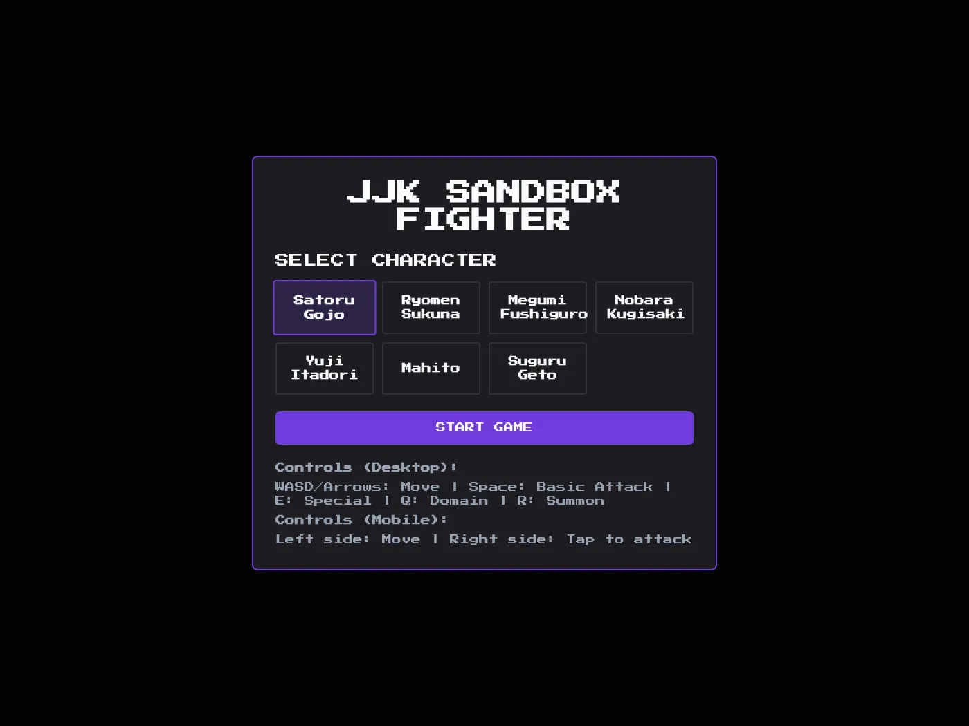 JJK Sandbox Fighter