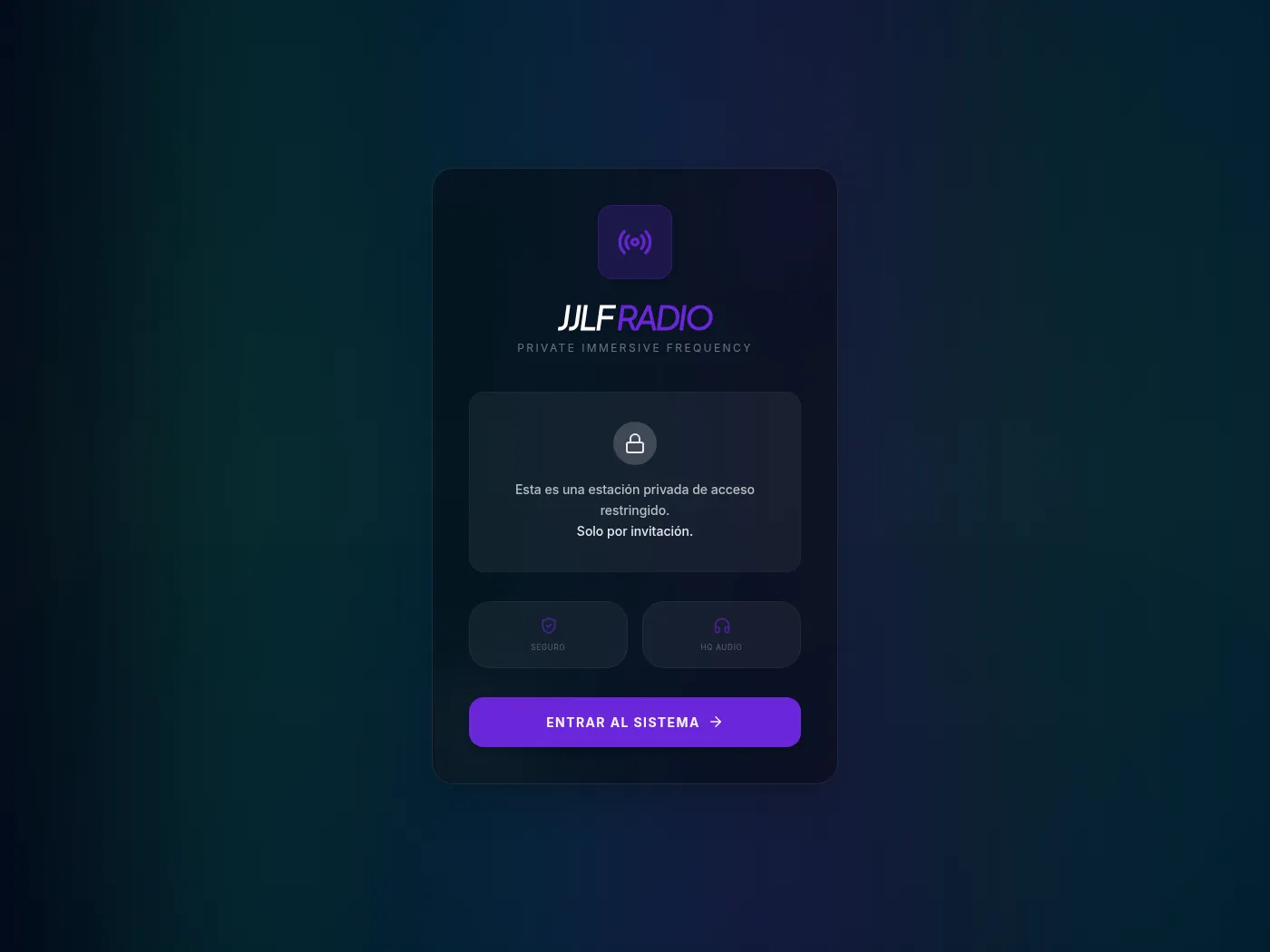 JJLF Radio Immersive App