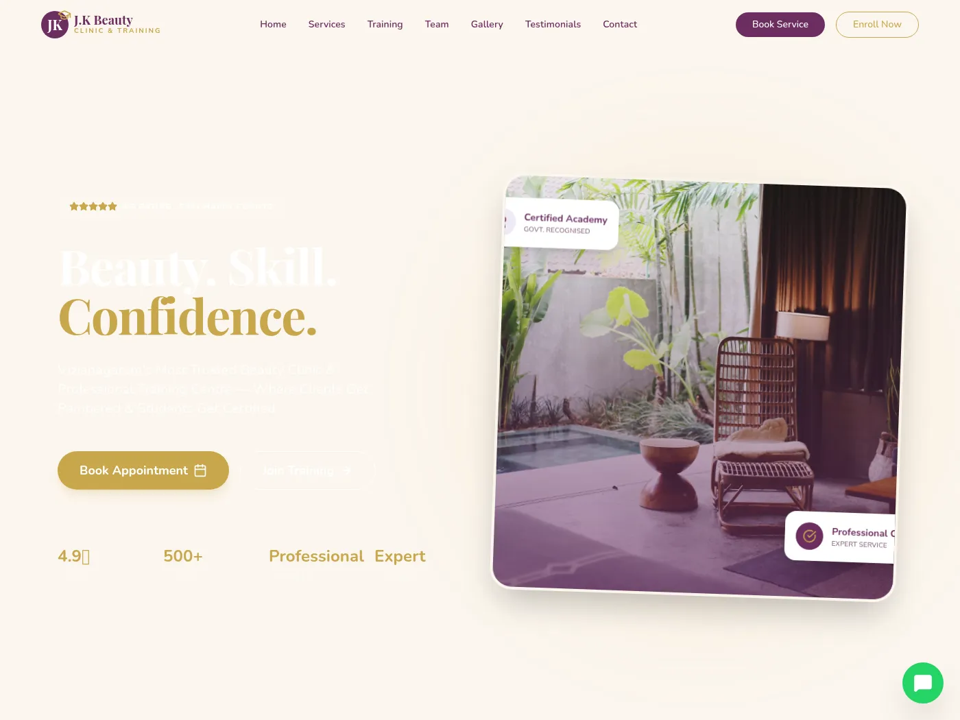 J.K Beauty Clinic Site