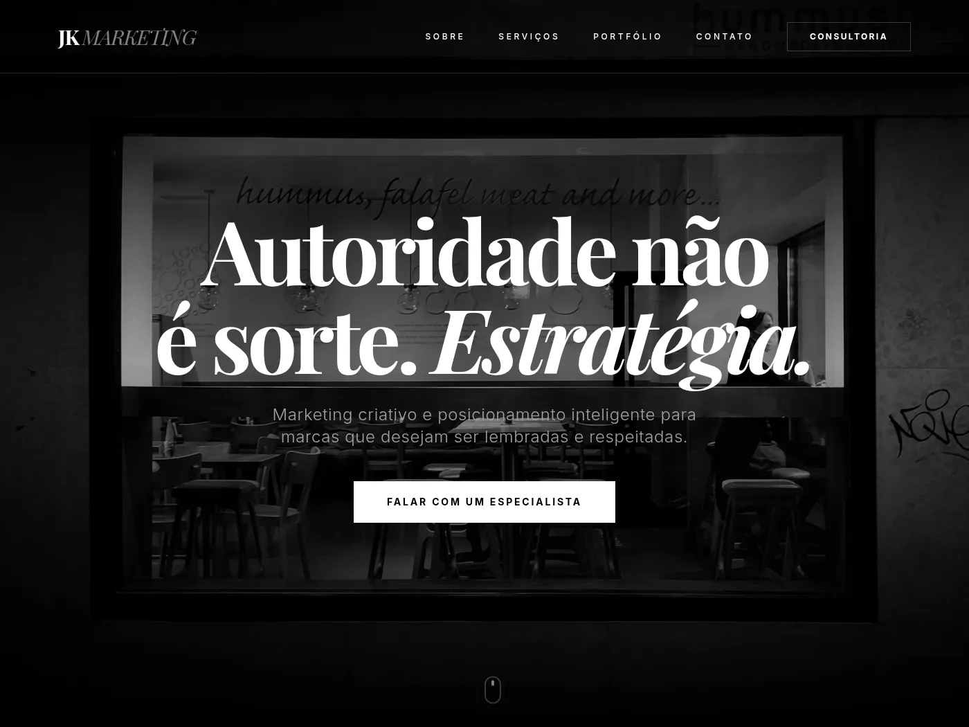 JK Marketing Landing Page