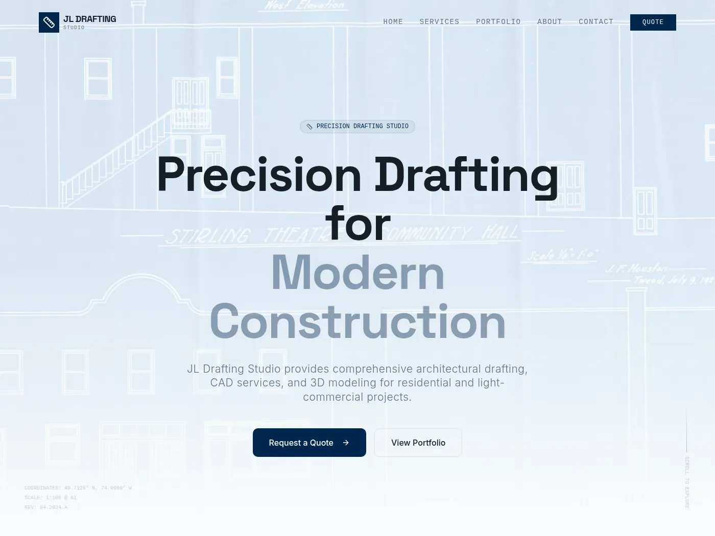 JL Drafting Studio Site