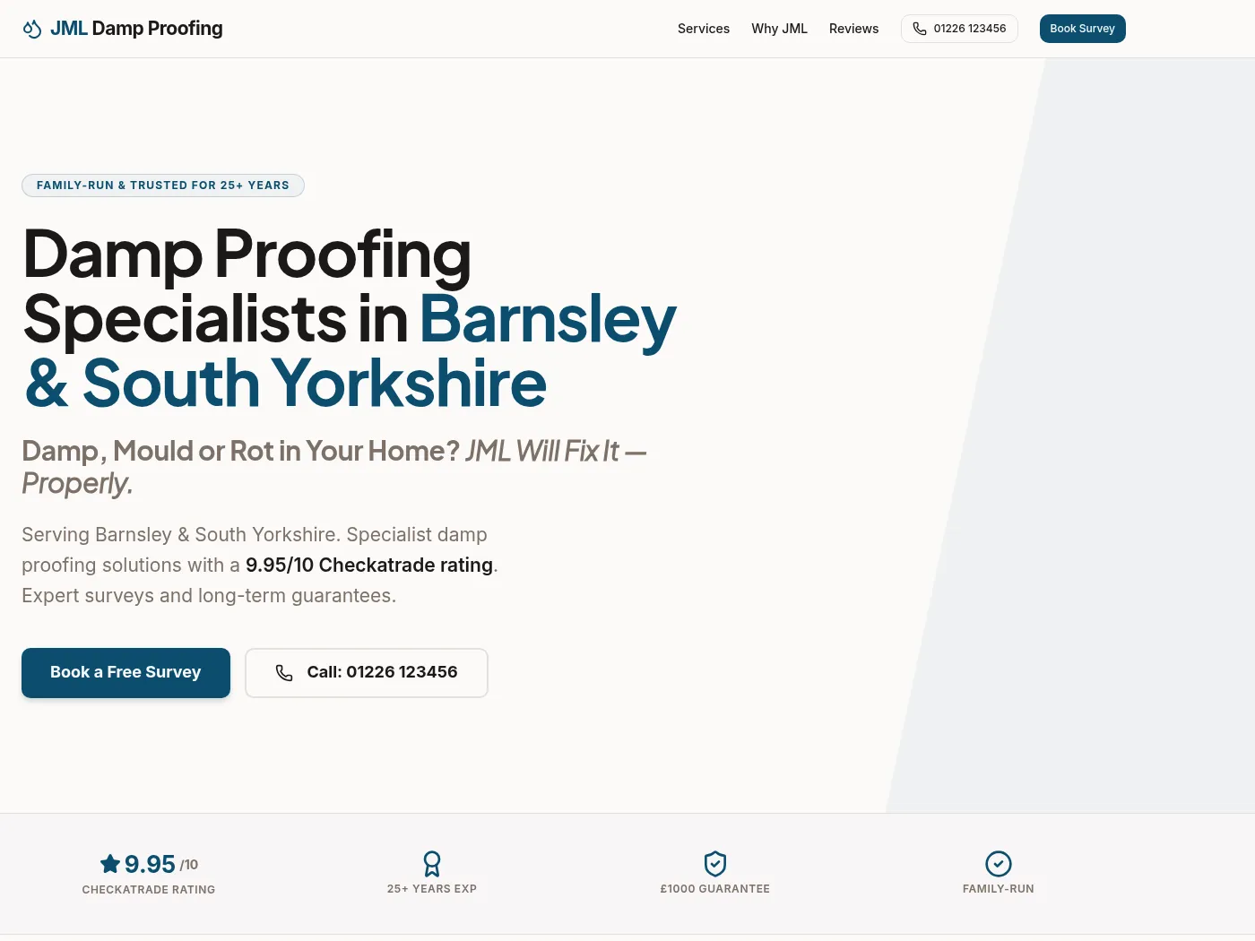 JML Damp Proofing Site