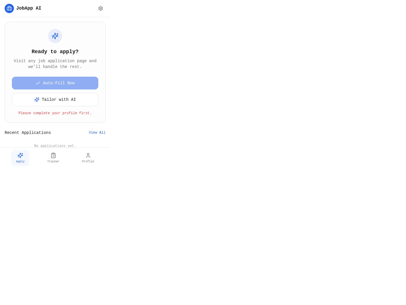 JobApp AutoFill AI