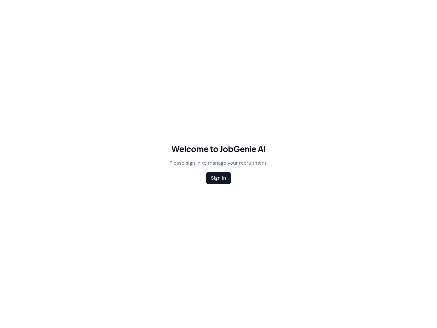 JobGenie AI Agent