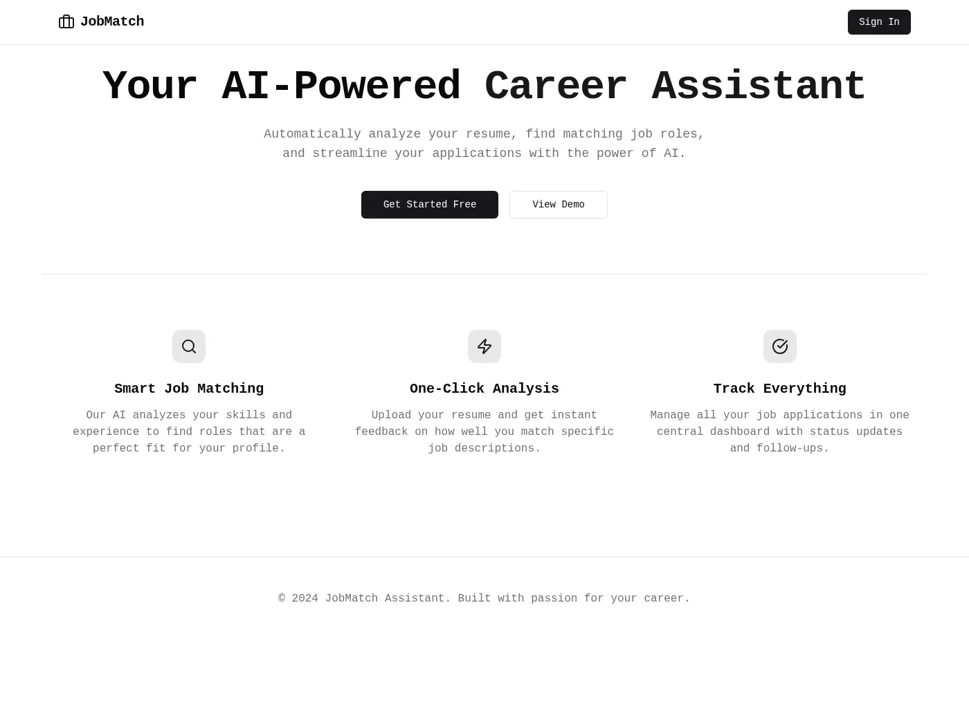 JobMatch Assistant