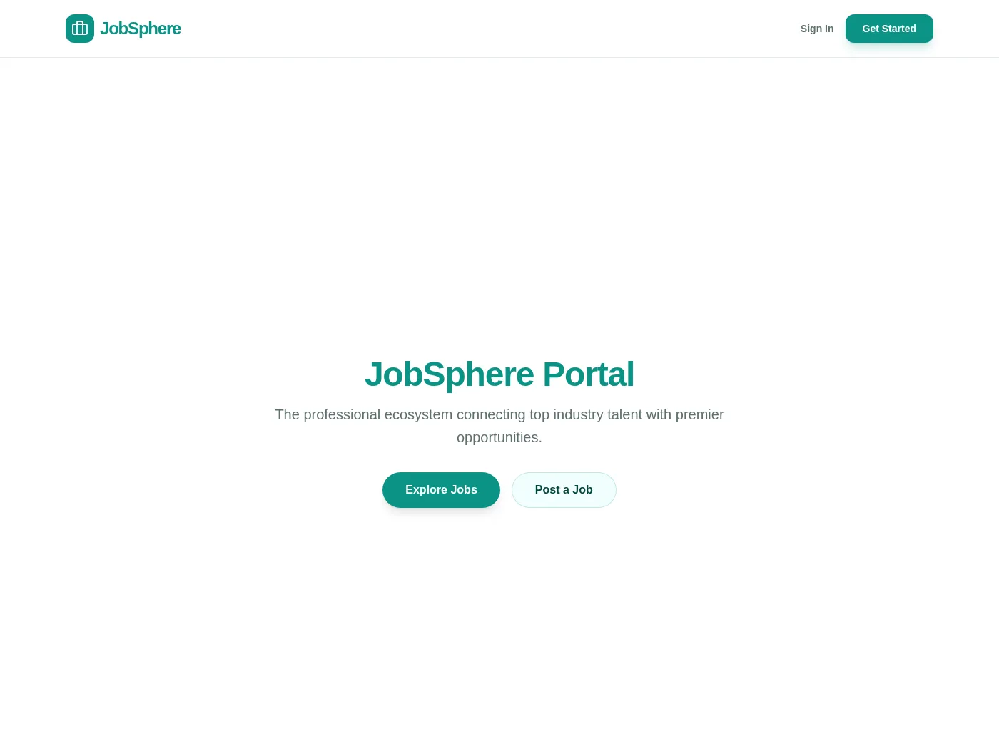 JobSphere Portal