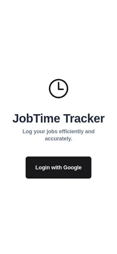 JobTime Tracker