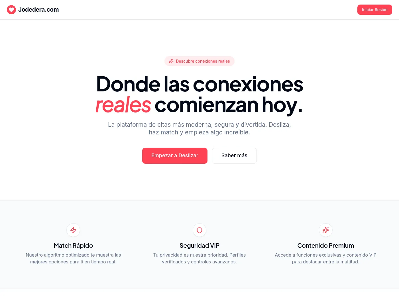 Jodedera Match Platform