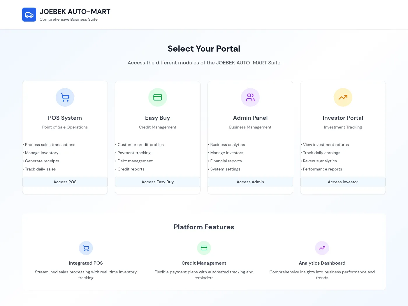 JOEBEK Auto-mart Suite