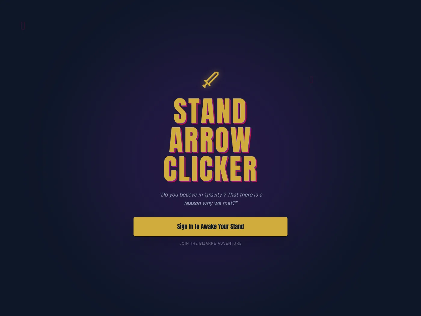 JoJo Stand Arrow Clicker