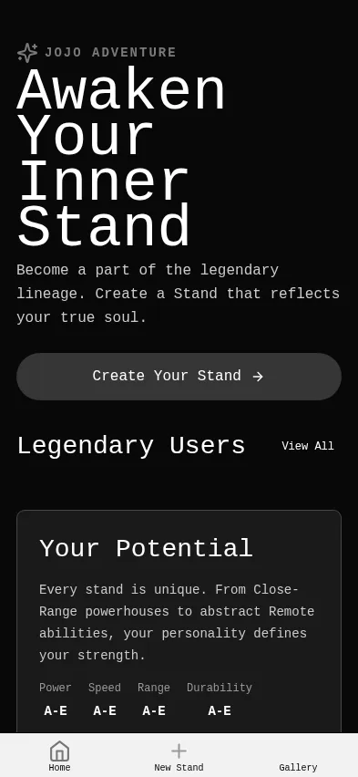 JoJo Stand Creator