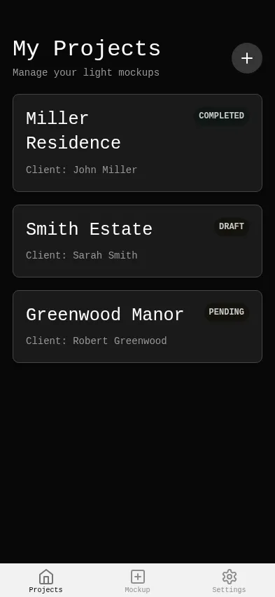 Jolly Lights Mockup App