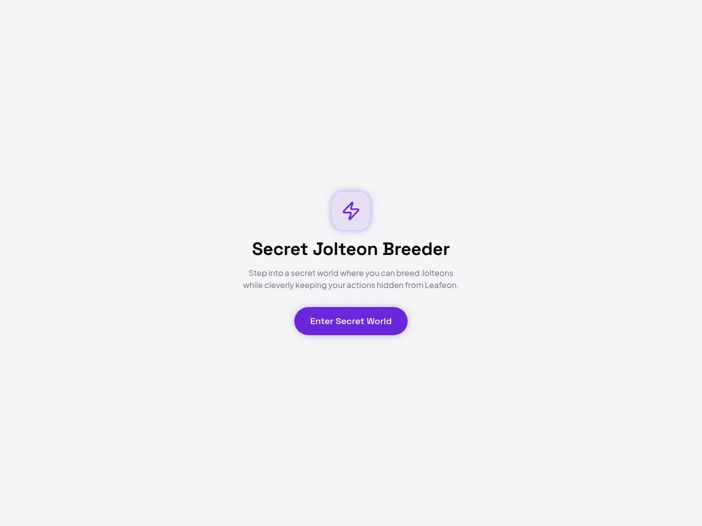 Secret Jolteon Breeder