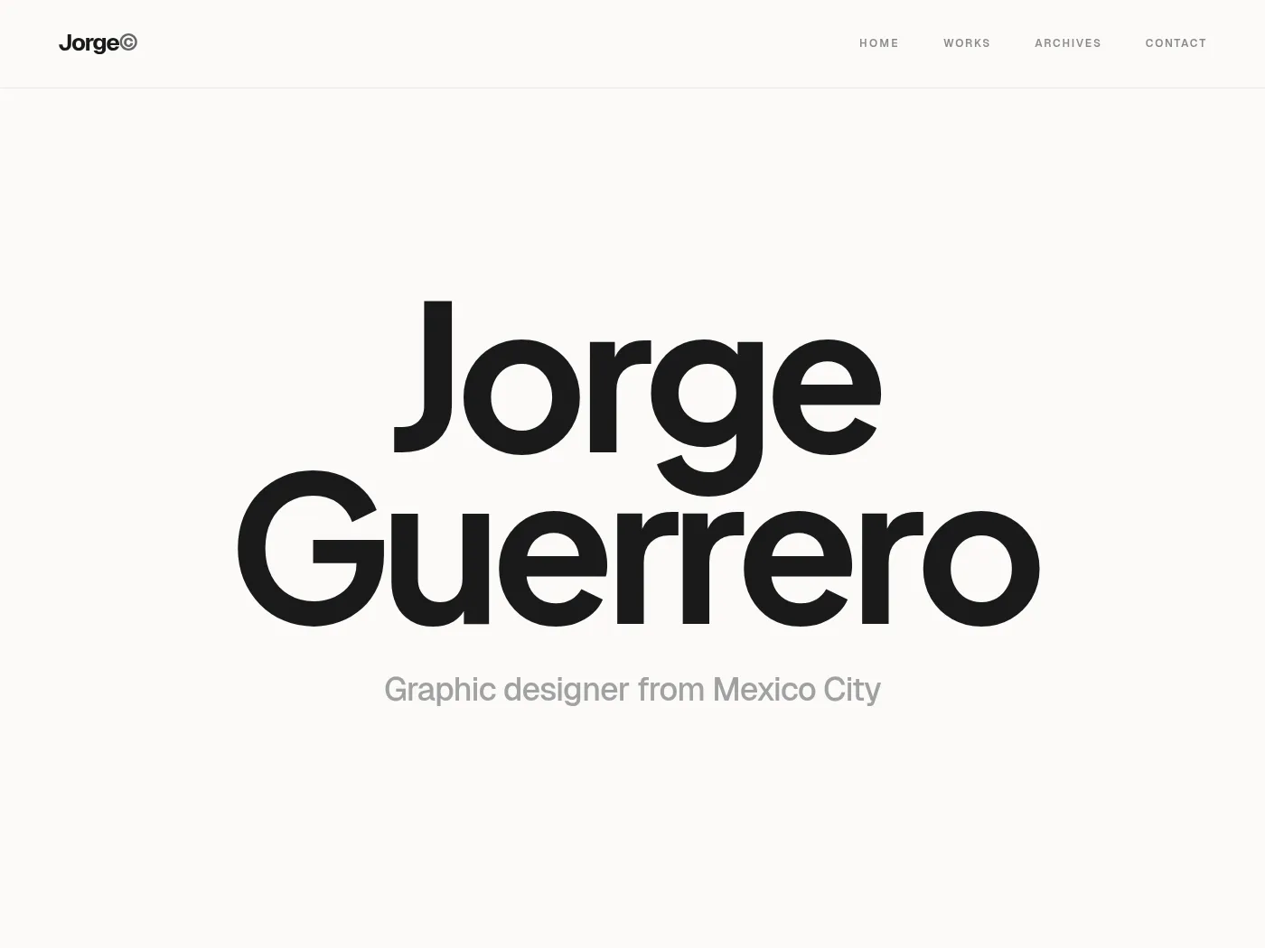 Jorge Portfolio Clone