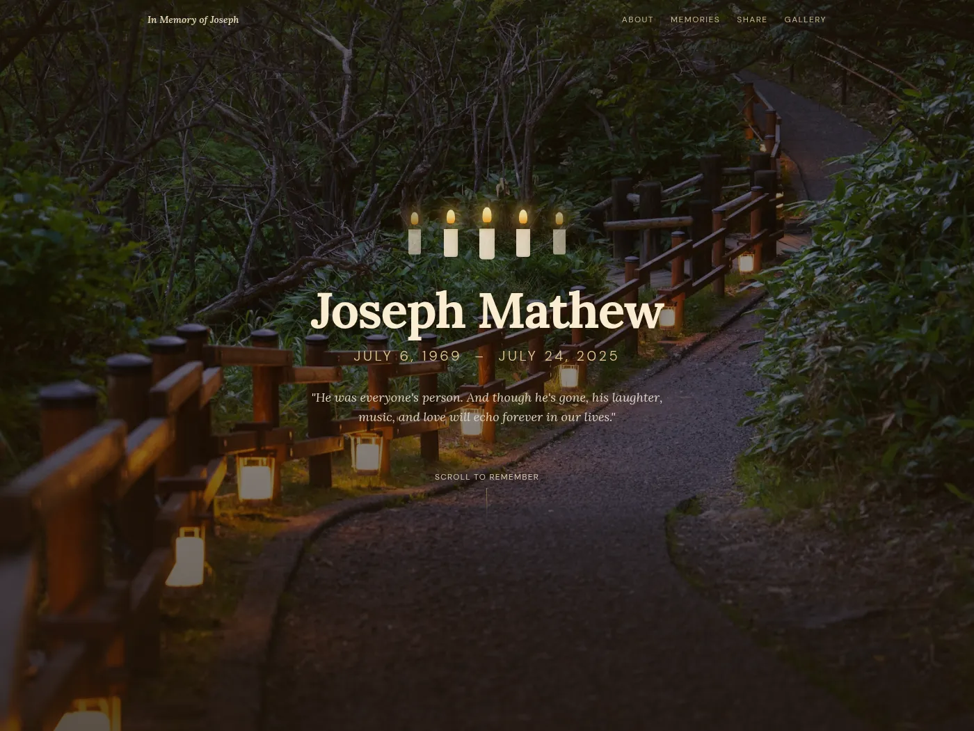 Joseph Tribute Portfolio
