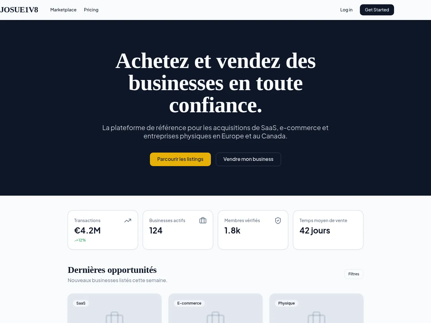 Josue1v8 Business Marketplace