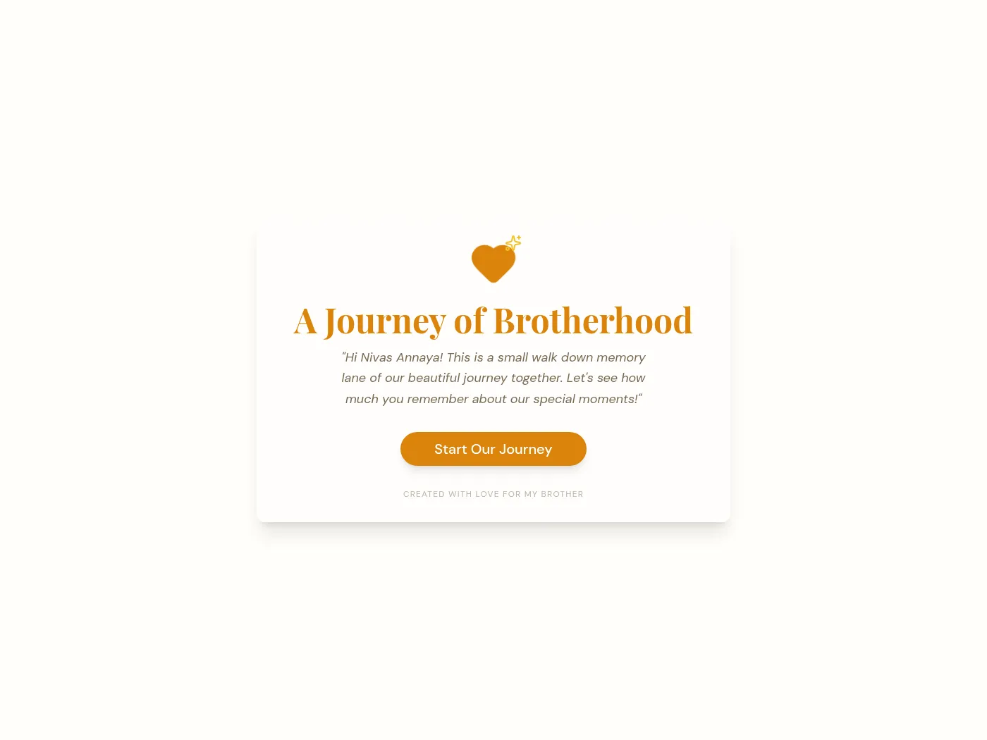 Journey Quiz Game