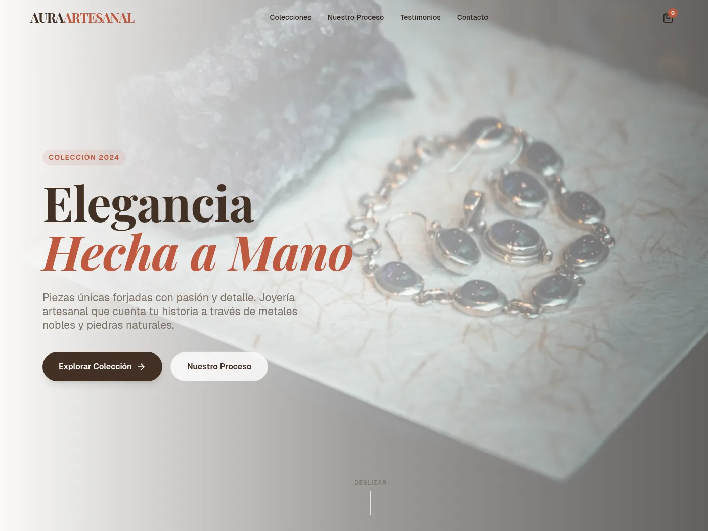 Joyas Artesanales Landing